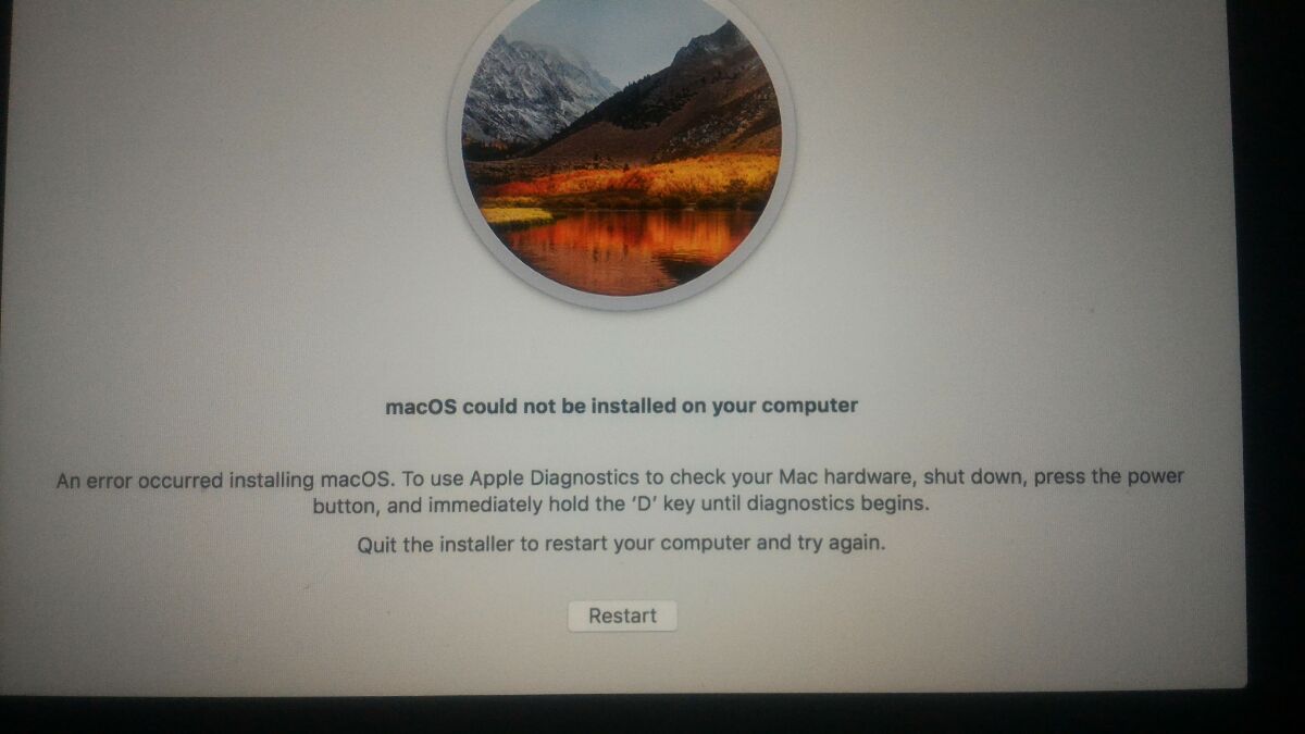 macOS could not be installed on your comp… - Apple Community