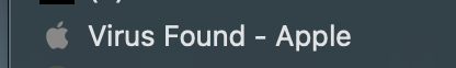 VIRUS POP UP ON MACBOOK - Apple Community