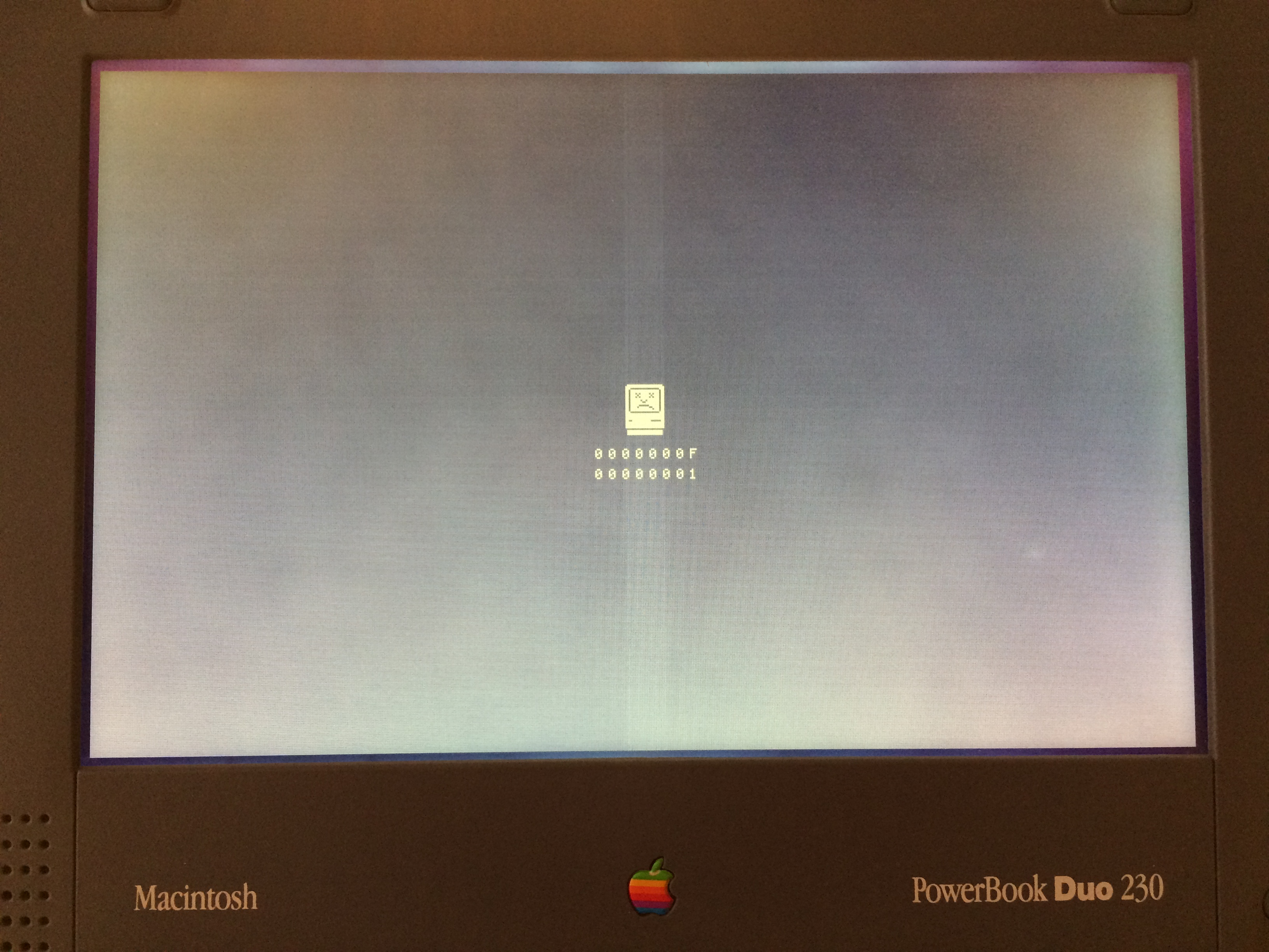 PowerBook Duo - sad mac error - Apple Community