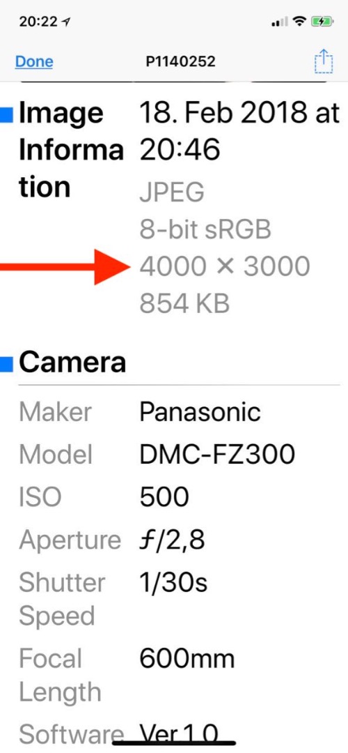 How to see the pixel resolution of a phot… - Apple Community