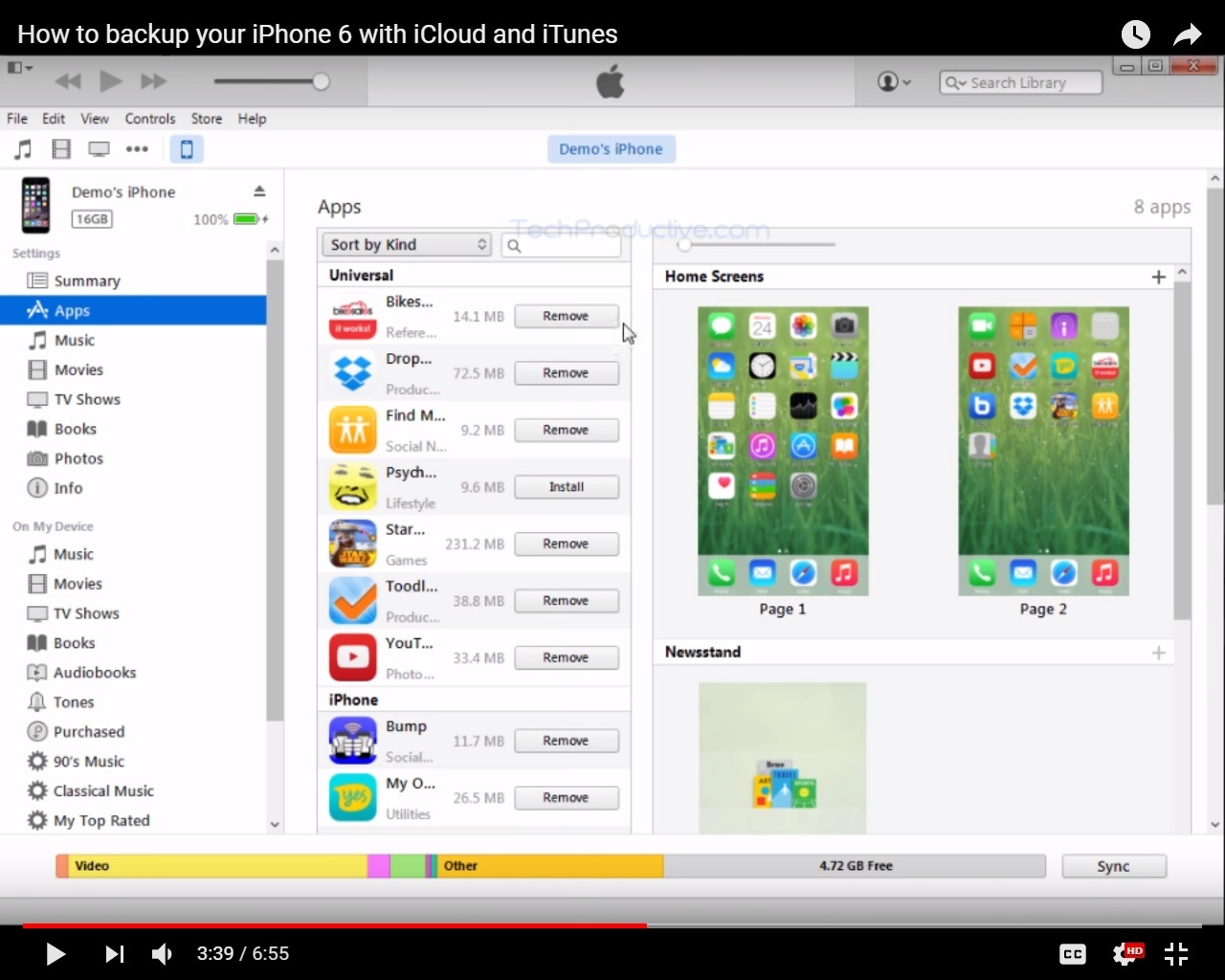 Backup iPhone 6 via iTunes - Apple Community
