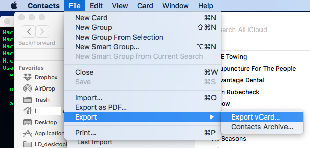 where are previous OS X Contacts stored - Apple Community