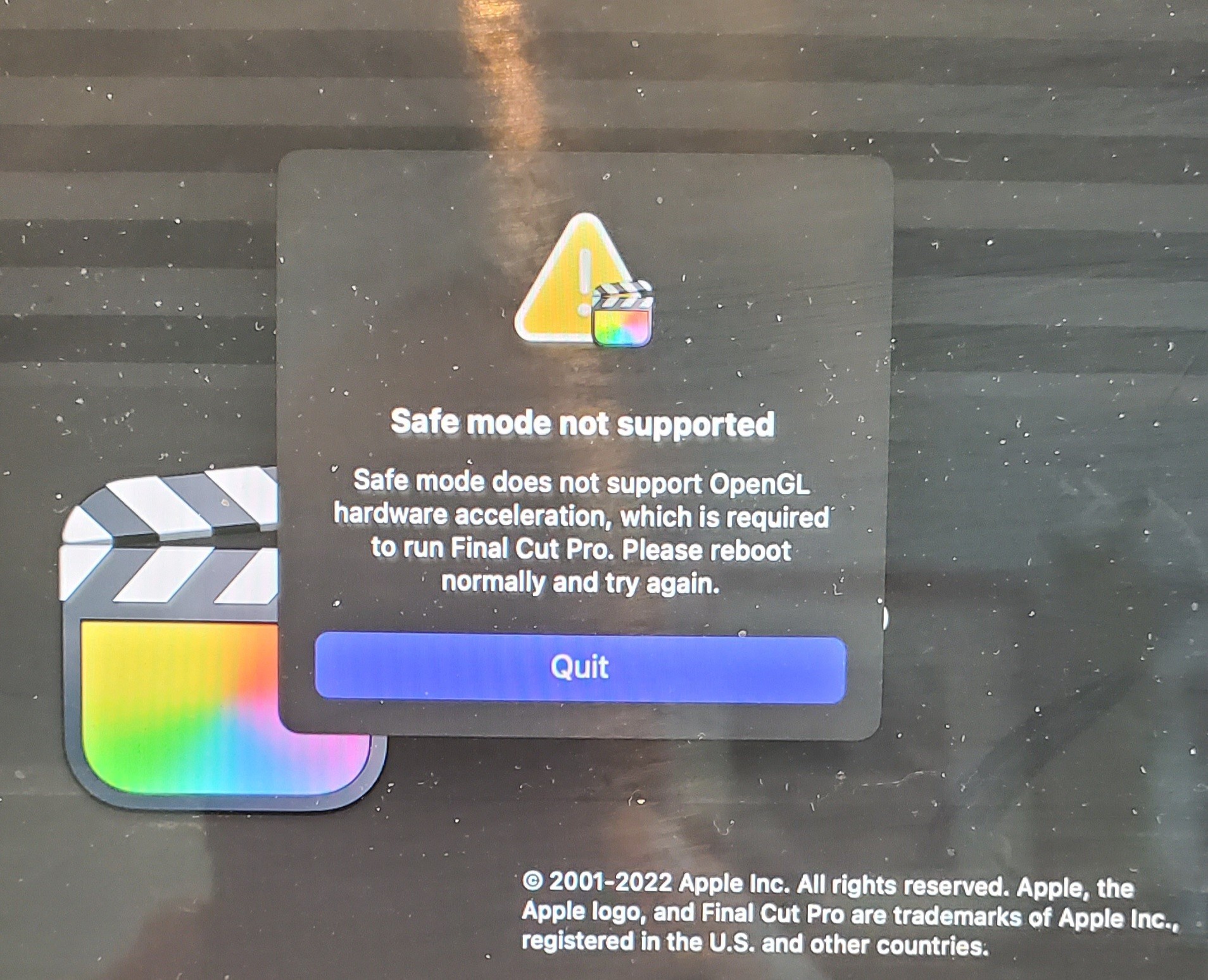 FCP crashing with Ventura update 13.1 - Apple Community