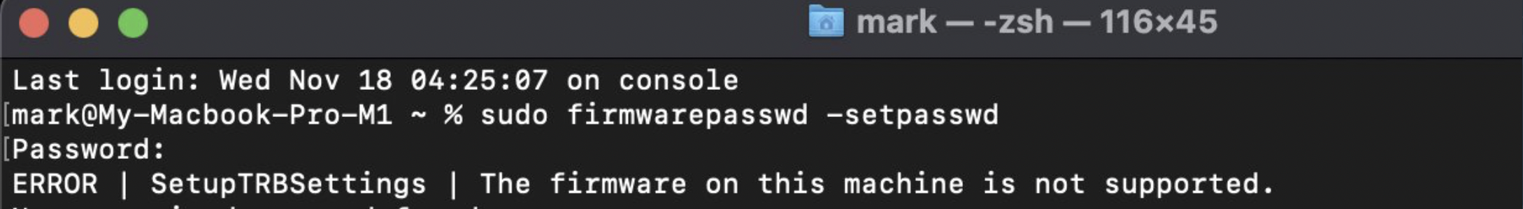Firmware Password Protection in M1 Macs? - Apple Community