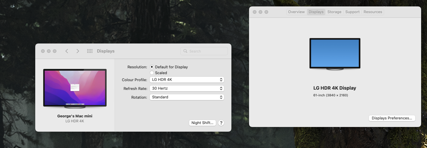 Mac mini display incorrect monitor size i… - Apple Community