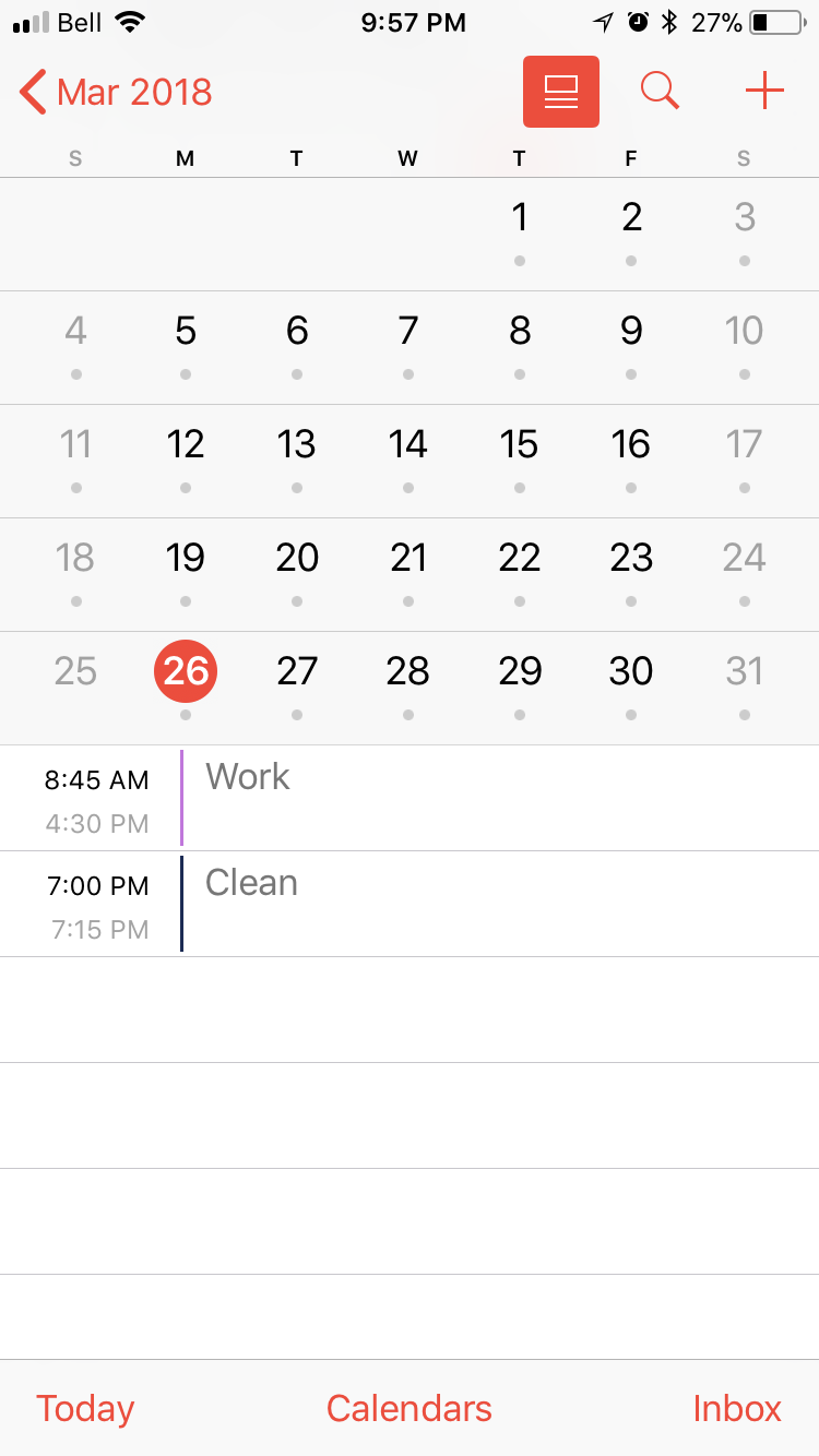 ios calendar list view change to hybrid v… - Apple Community