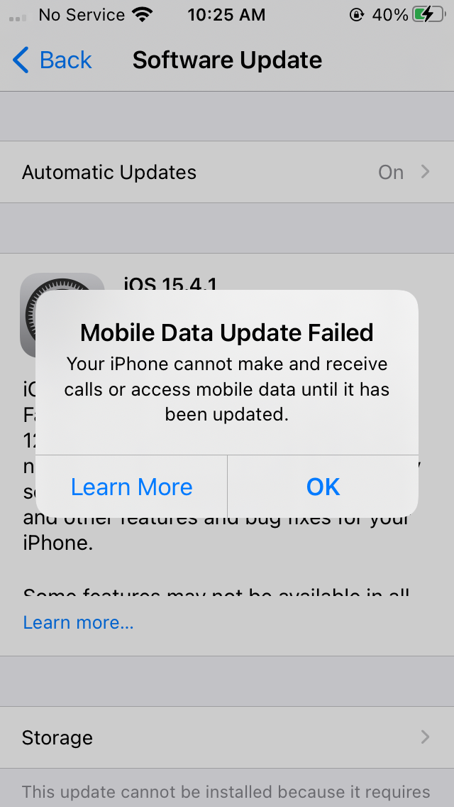 SIM card no service - Apple Community