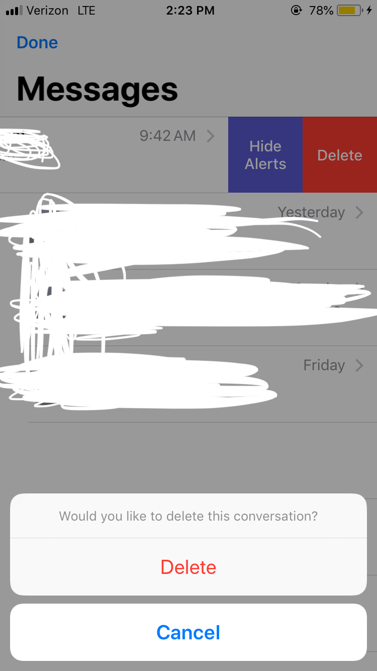 How do I turn off the confirmation to del… - Apple Community