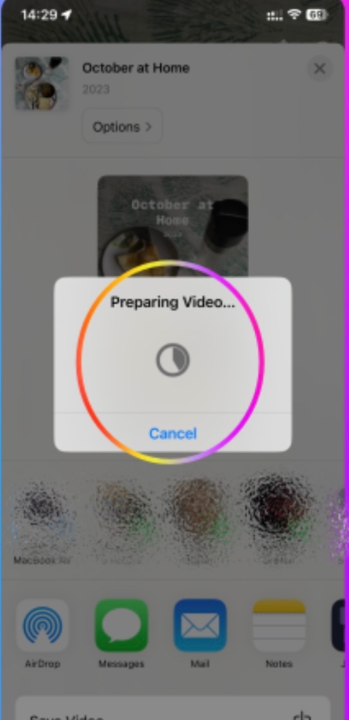 Memories exporting failed - Apple Community