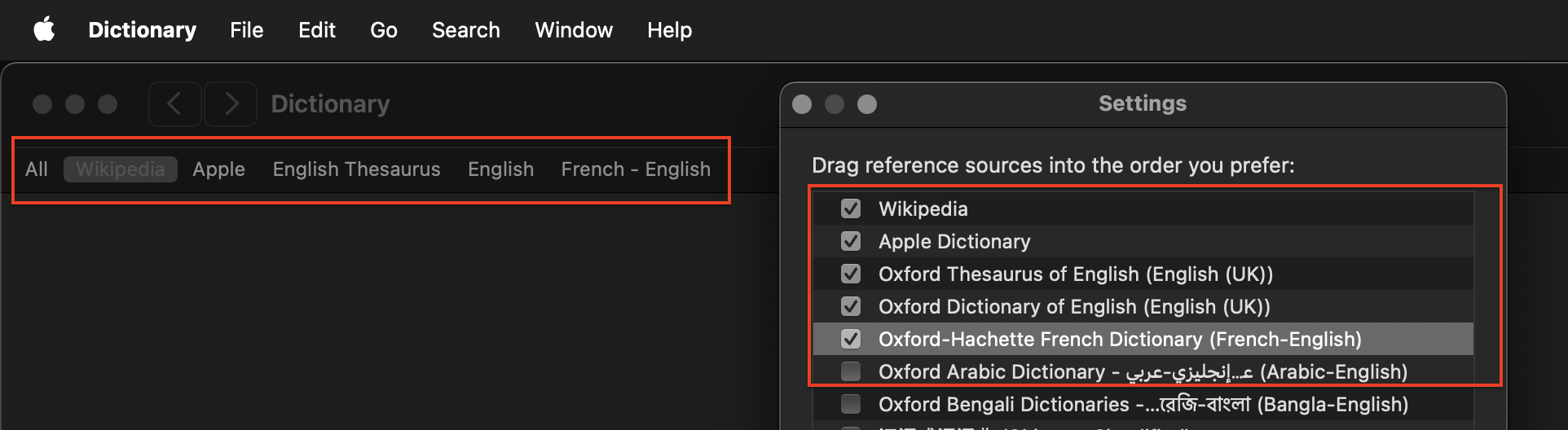 Dictionary missing after updating to sequ… - Apple Community