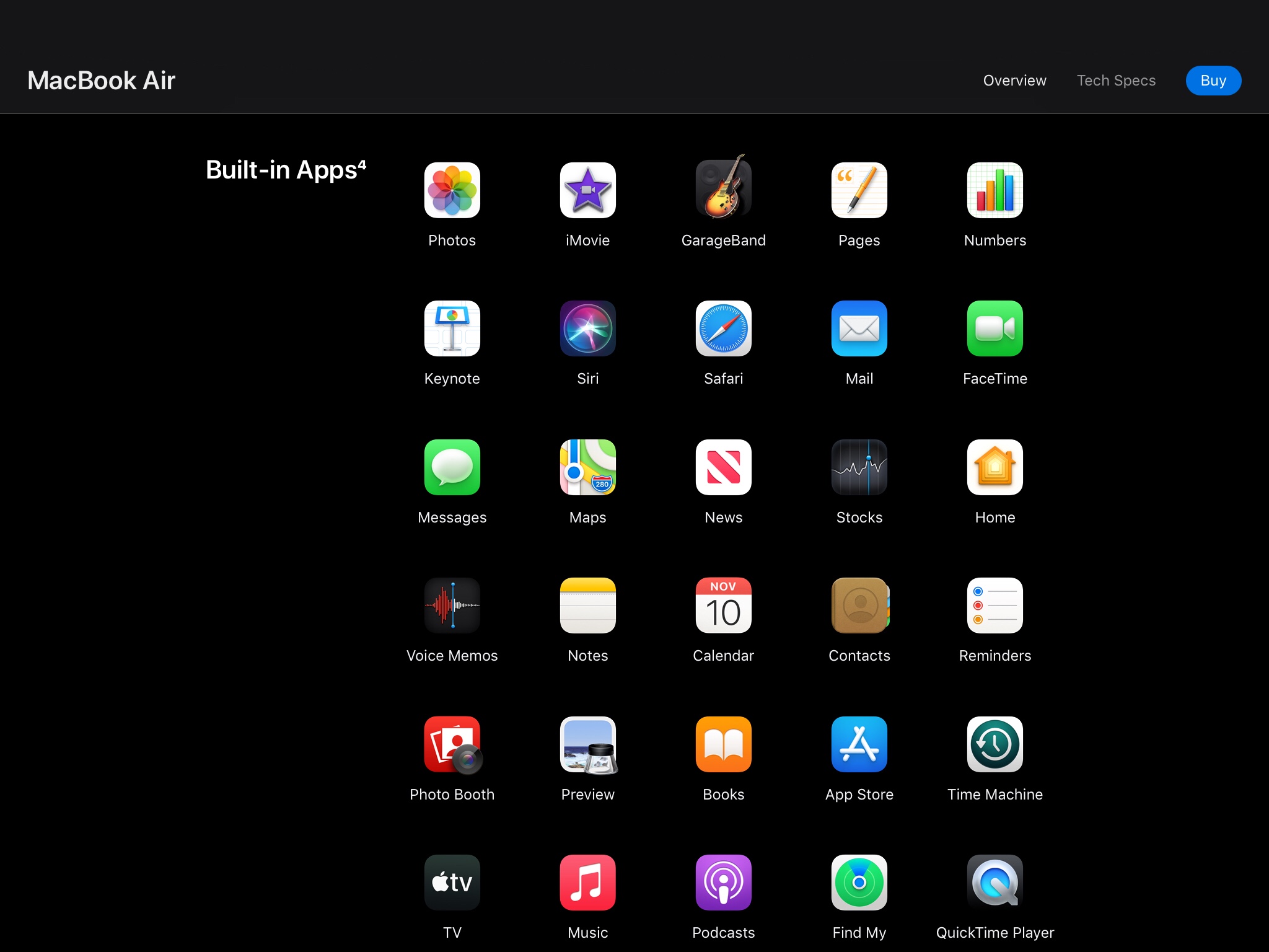 Are these all the preinstalled apps on Ma… - Apple Community
