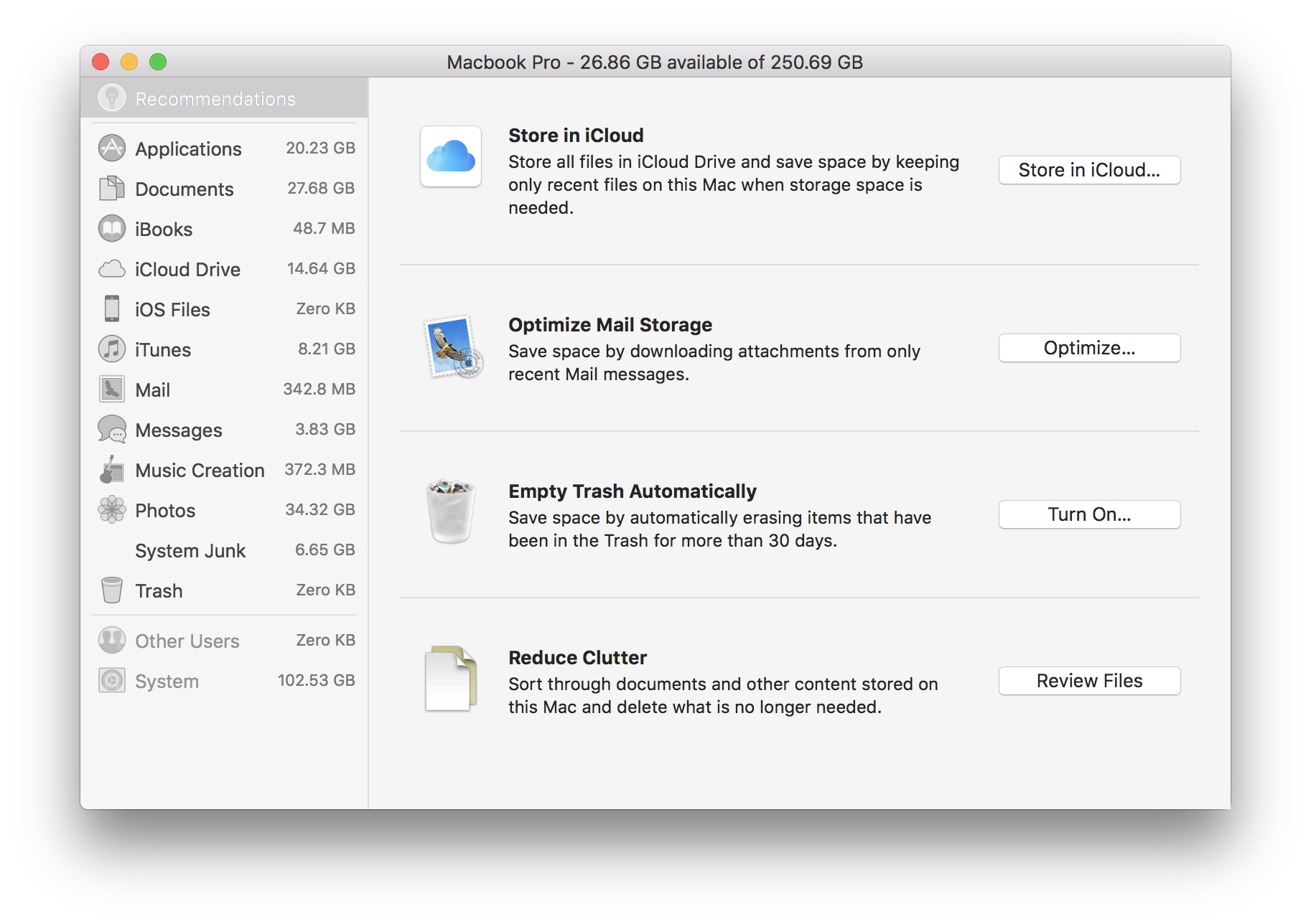 System Size on High Sierra is Huge and Ta… - Apple Community
