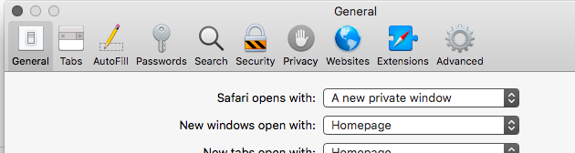 Private browsing shows no results - Apple Community