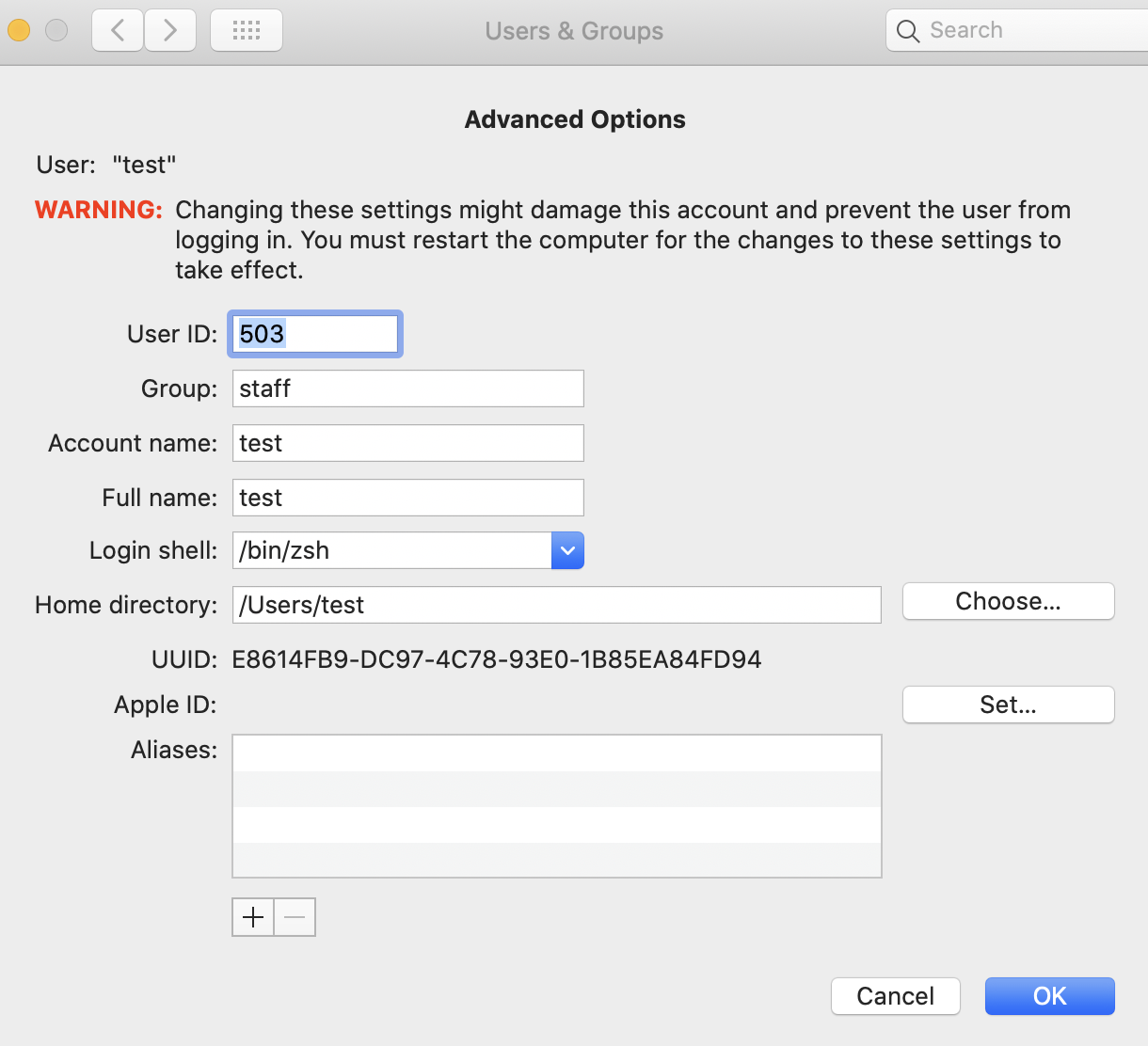 change name of a Mac user account - Apple Community