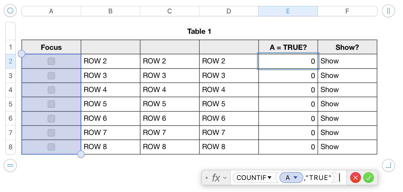 How to check a checkbox in a table row Ma… - Apple Community
