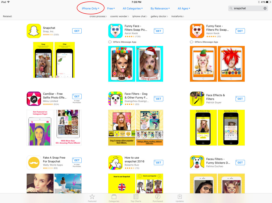 Snapchat for iPad - Apple Community