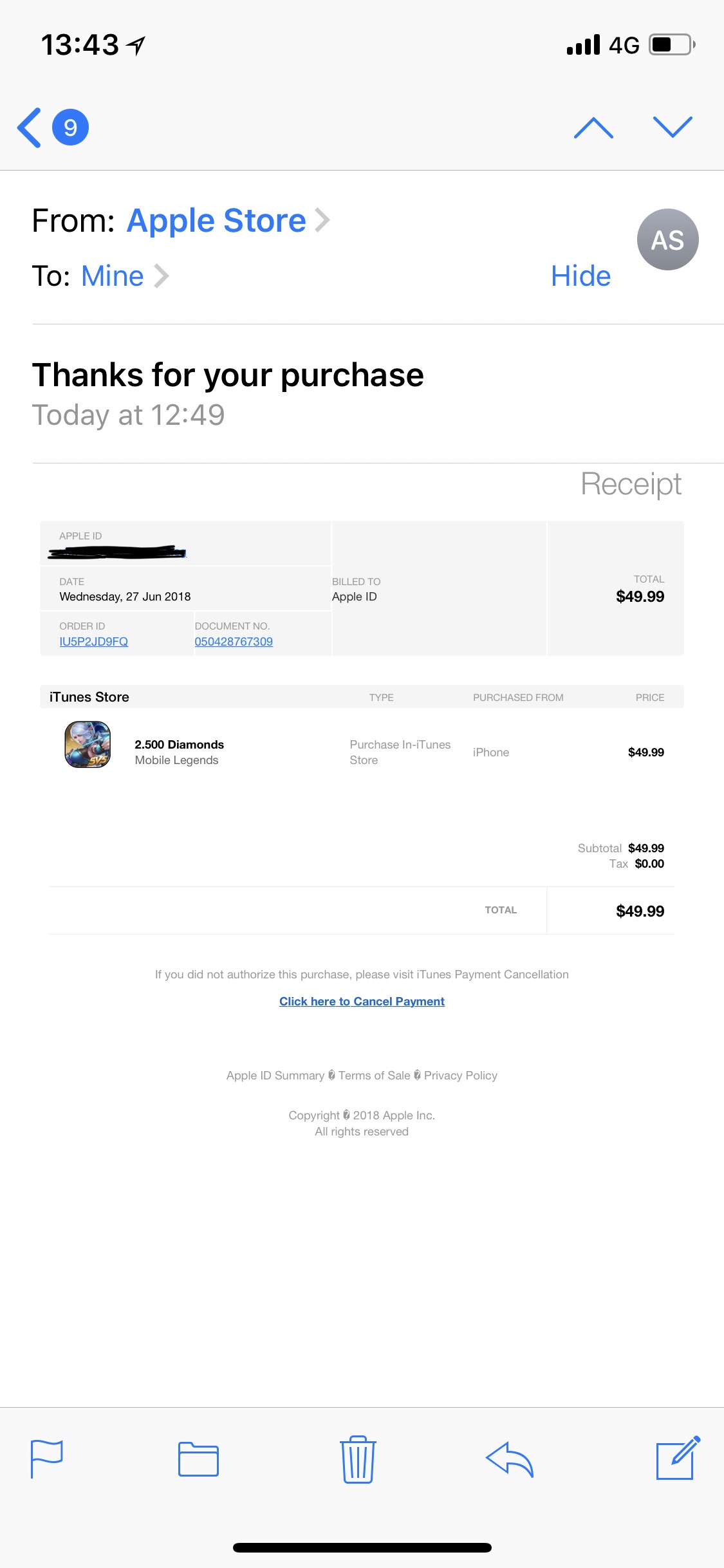 I received this email scam in my mail box… - Apple Community