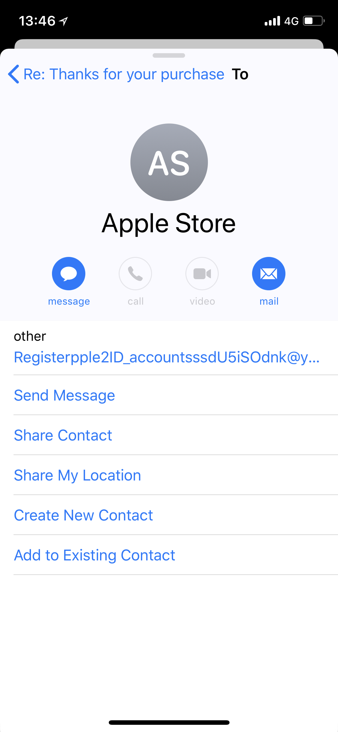 I received this email scam in my mail box… - Apple Community