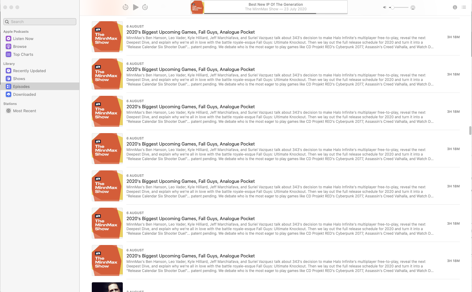 Mac Podcasts app keeps downloading duplic… - Apple Community