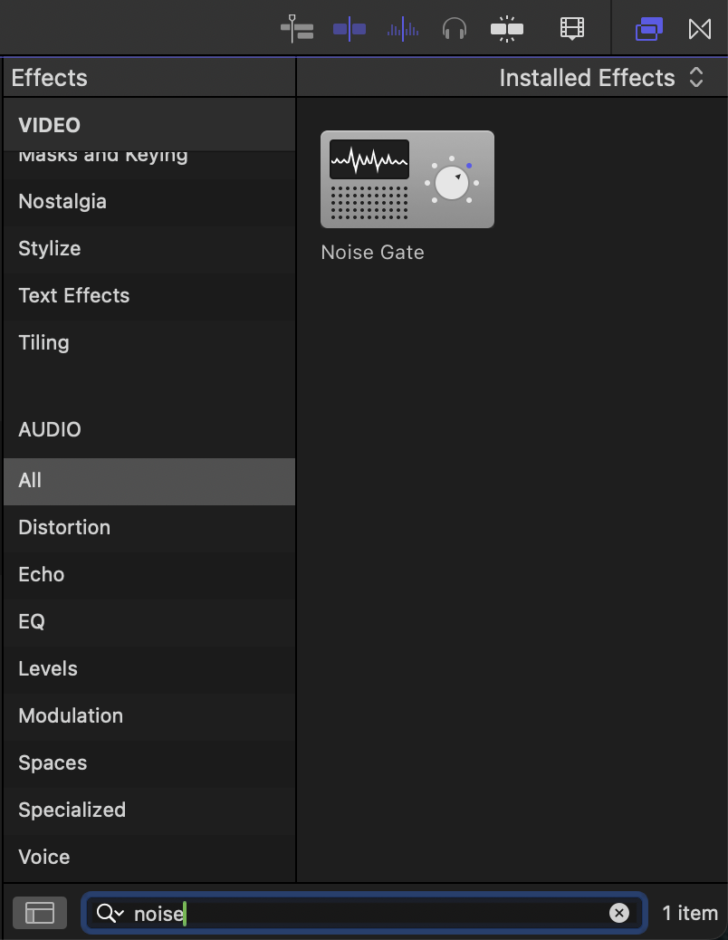 Audio denoiser effect is missing in my FC… - Apple Community