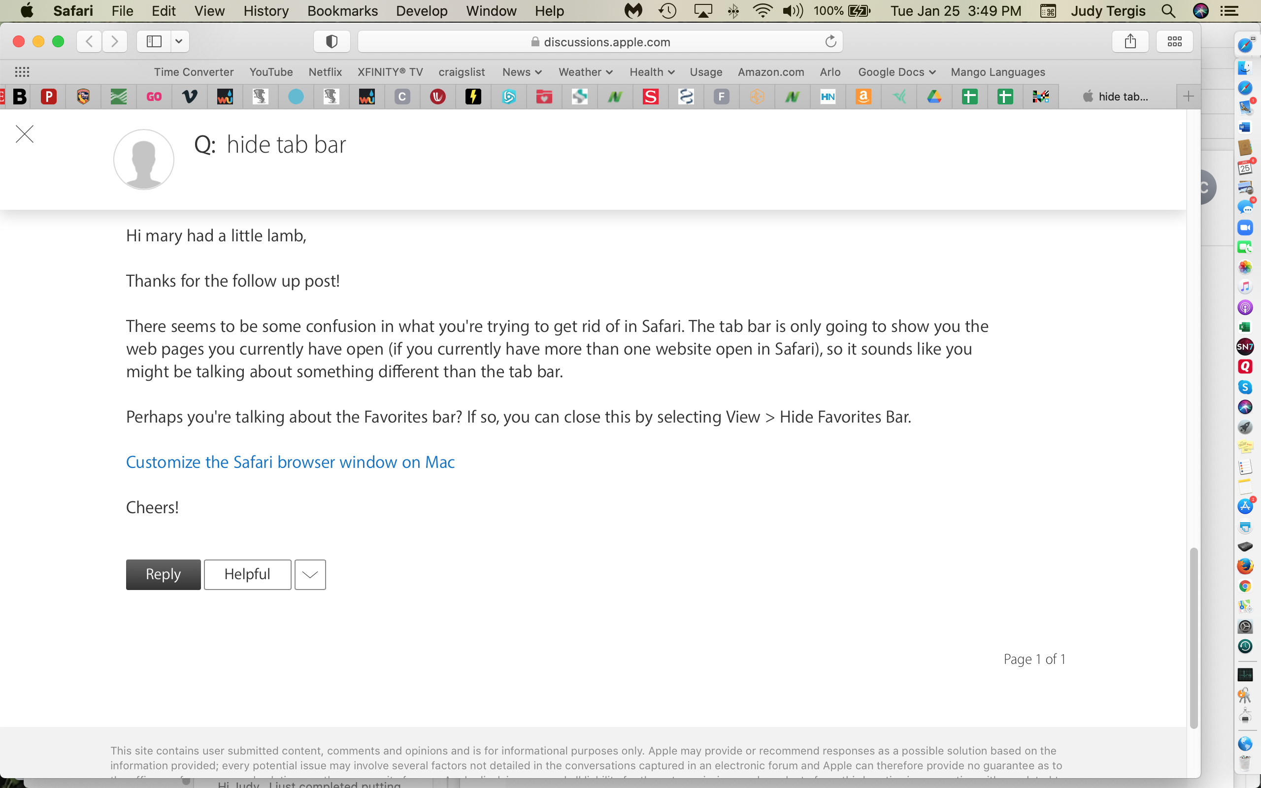 hide tab bar - Apple Community