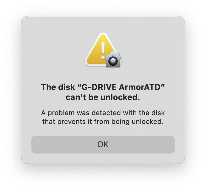 Encrypted APFS External Drive Not Unlocki… - Apple Community