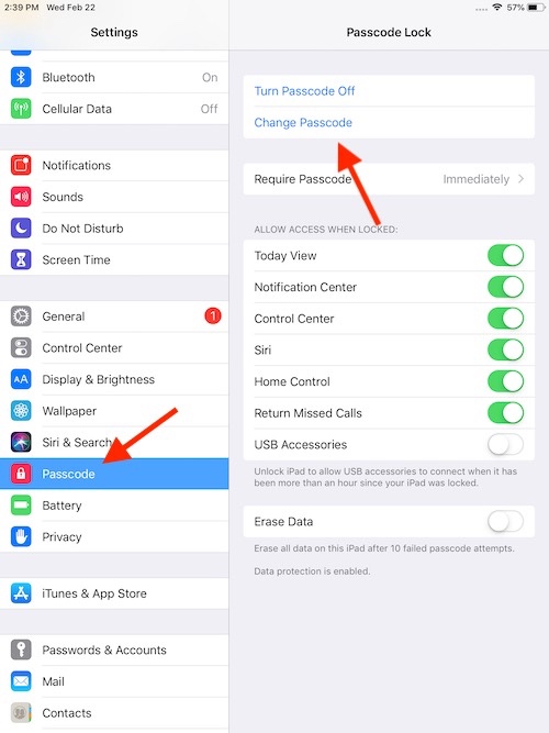 How do I set a passcode for my iPad? - Apple Community