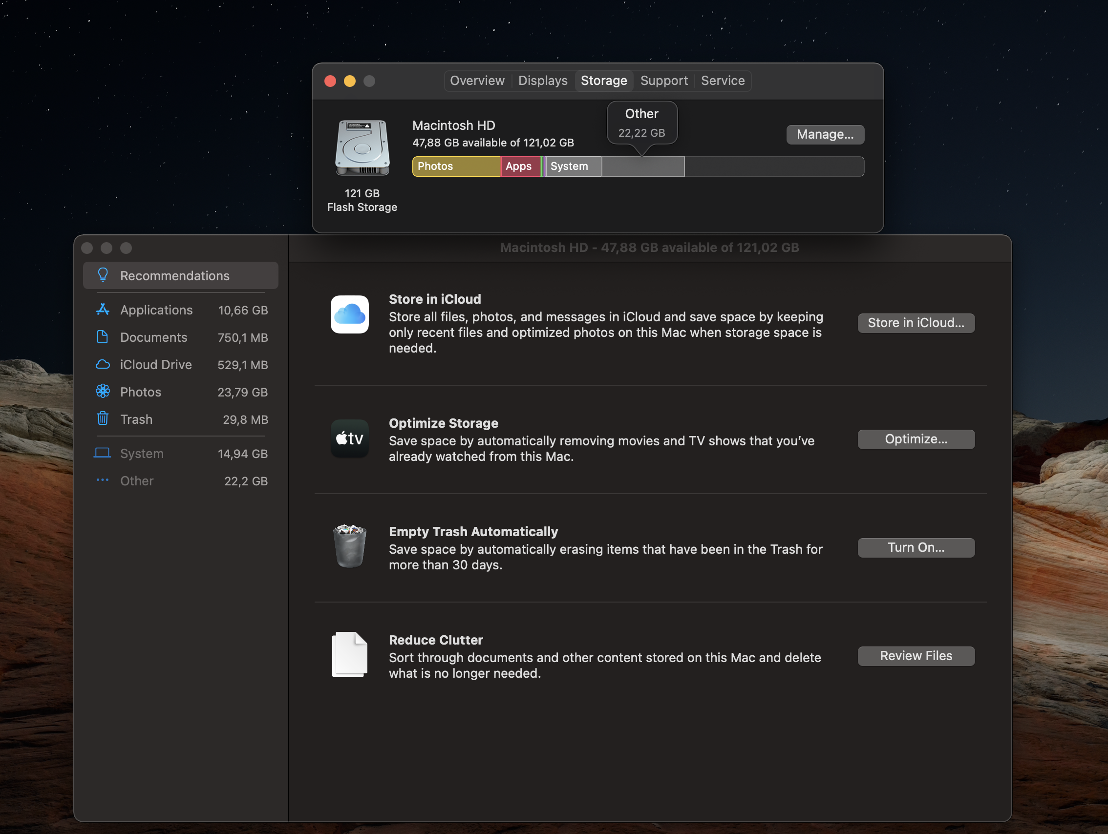 How to clear "Other" in macbook after upd… - Apple Community