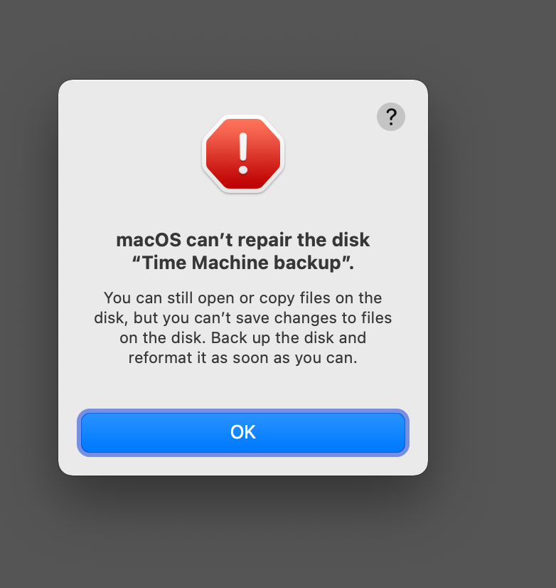 APFS Time Machine backup disk suddenly re… - Apple Community