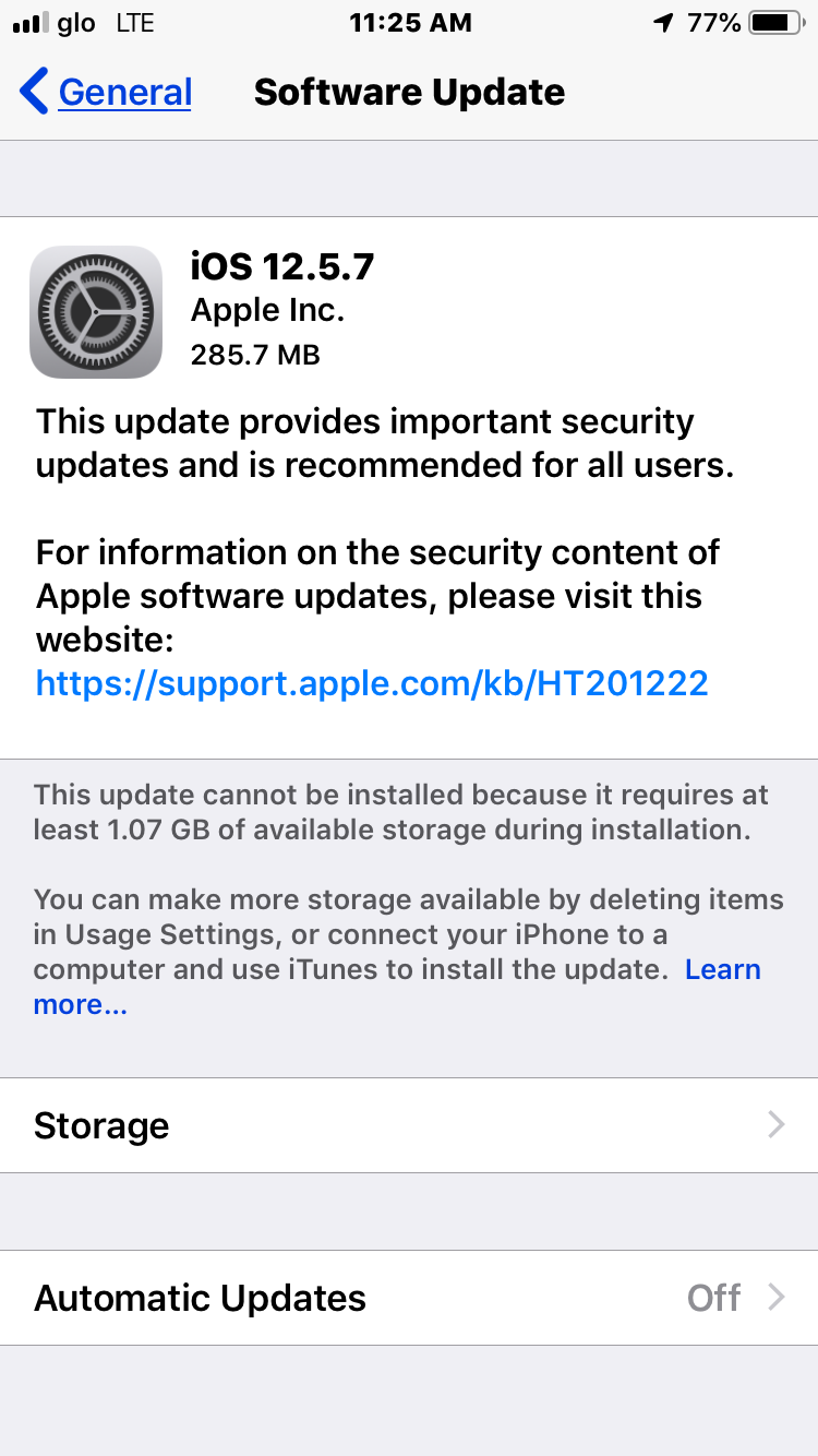 iOS 12.7softward update - Apple Community