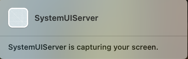 System UI Server is capturing your screen? - Apple Community