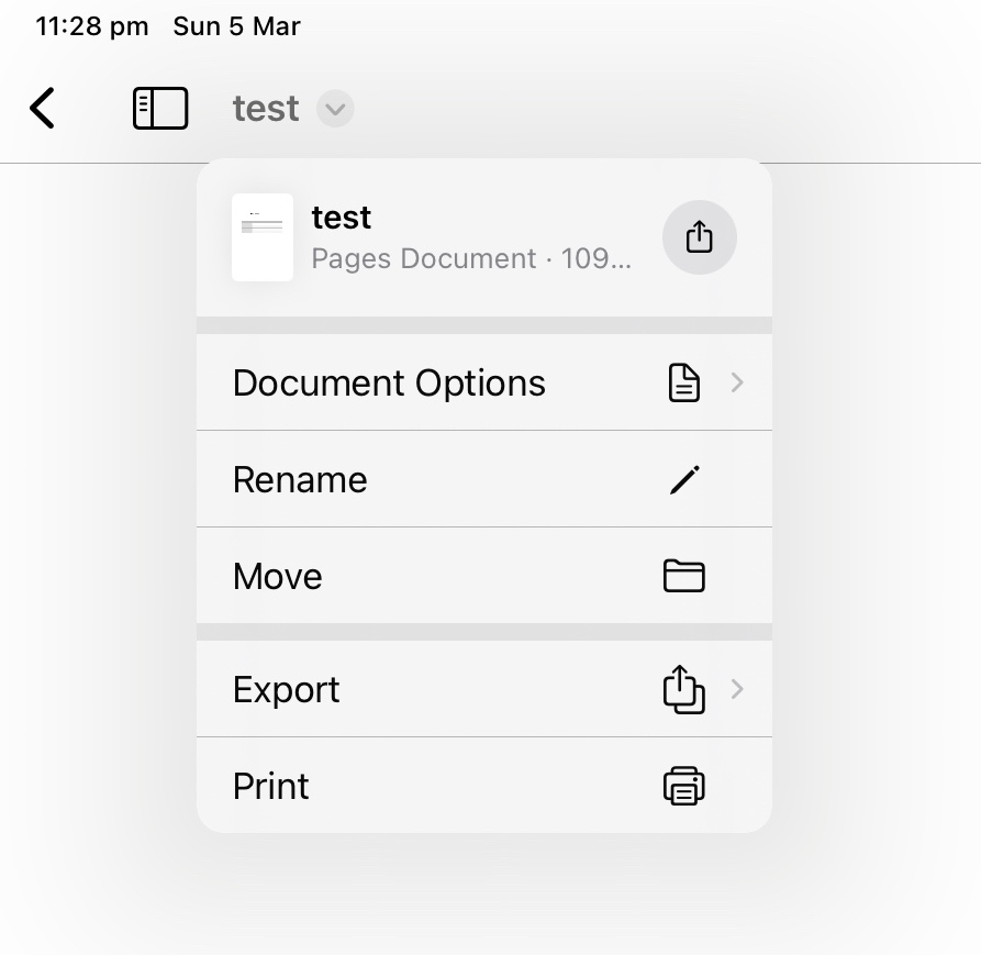 Pages application on my ipad has no print… - Apple Community