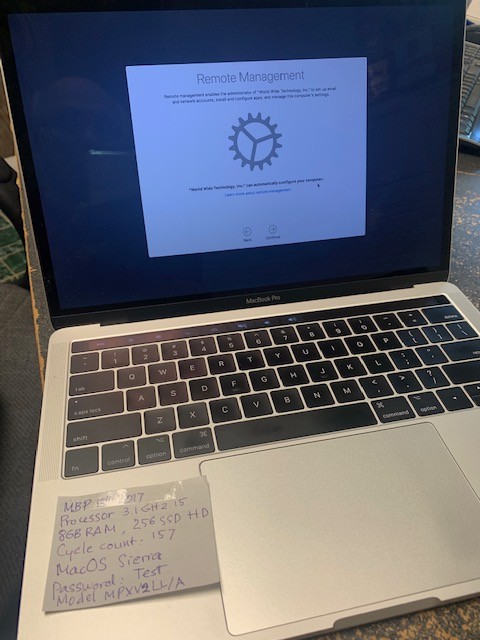 Macbook Pro 2017 is locked by Remote Mana… - Apple Community