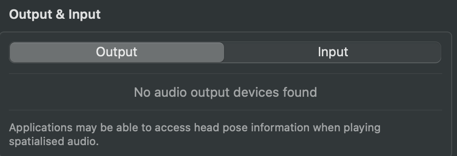 No Internal output/input device found - Apple Community
