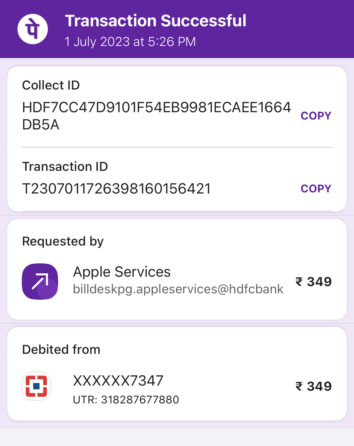 my apple id funds are showing pending aft… - Apple Community
