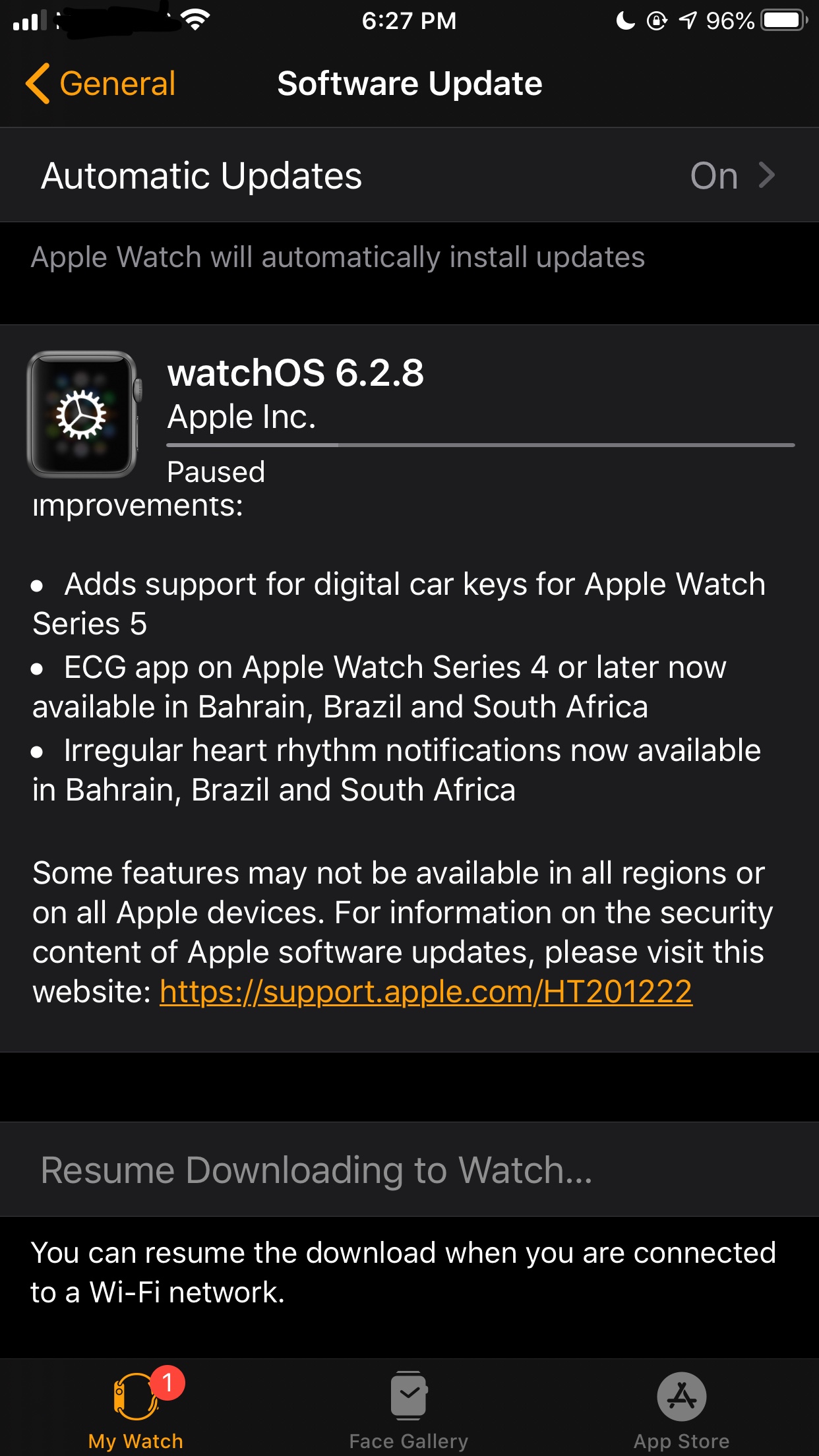 Why has my Apple Watch software update ce… - Apple Community