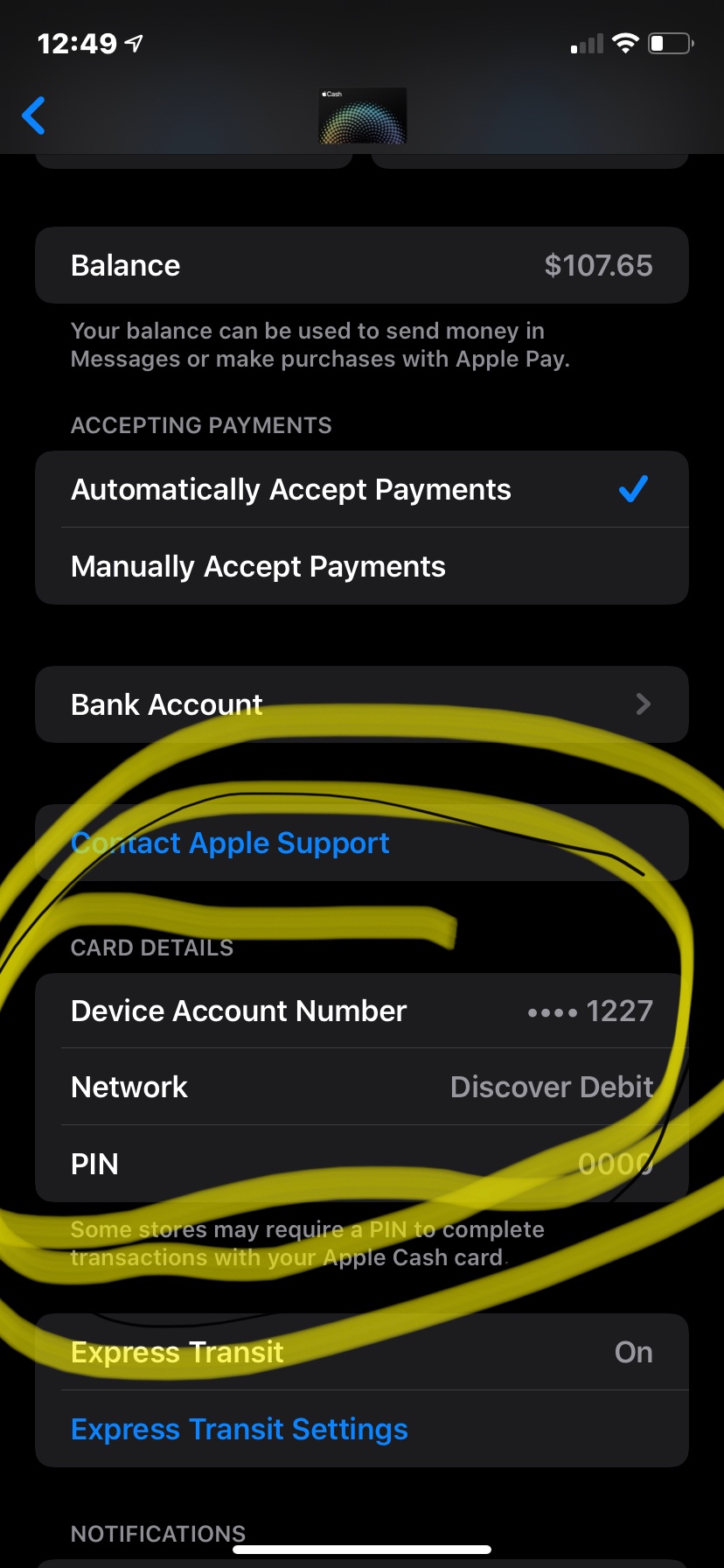 Can we provide a account and routing numb… - Apple Community