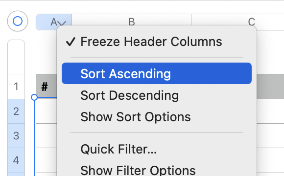 Sorting in Numbers - Apple Community