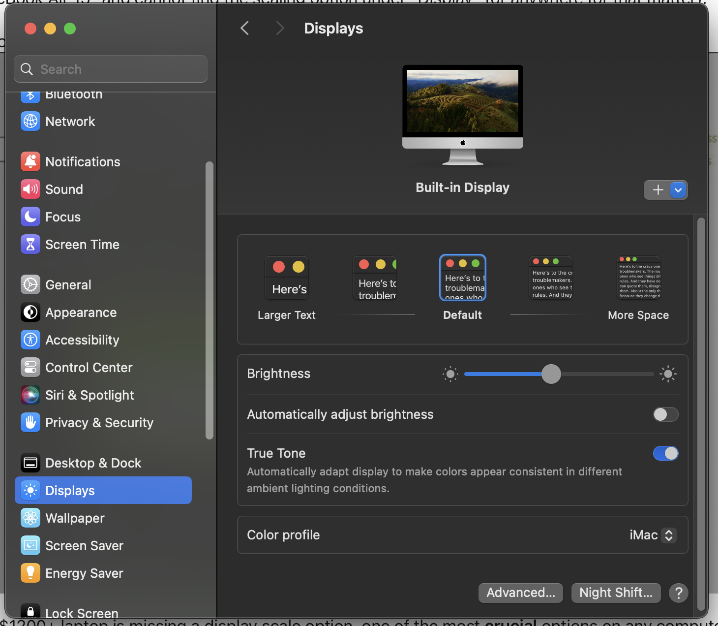 Cannot find scaling option under "Display… - Apple Community