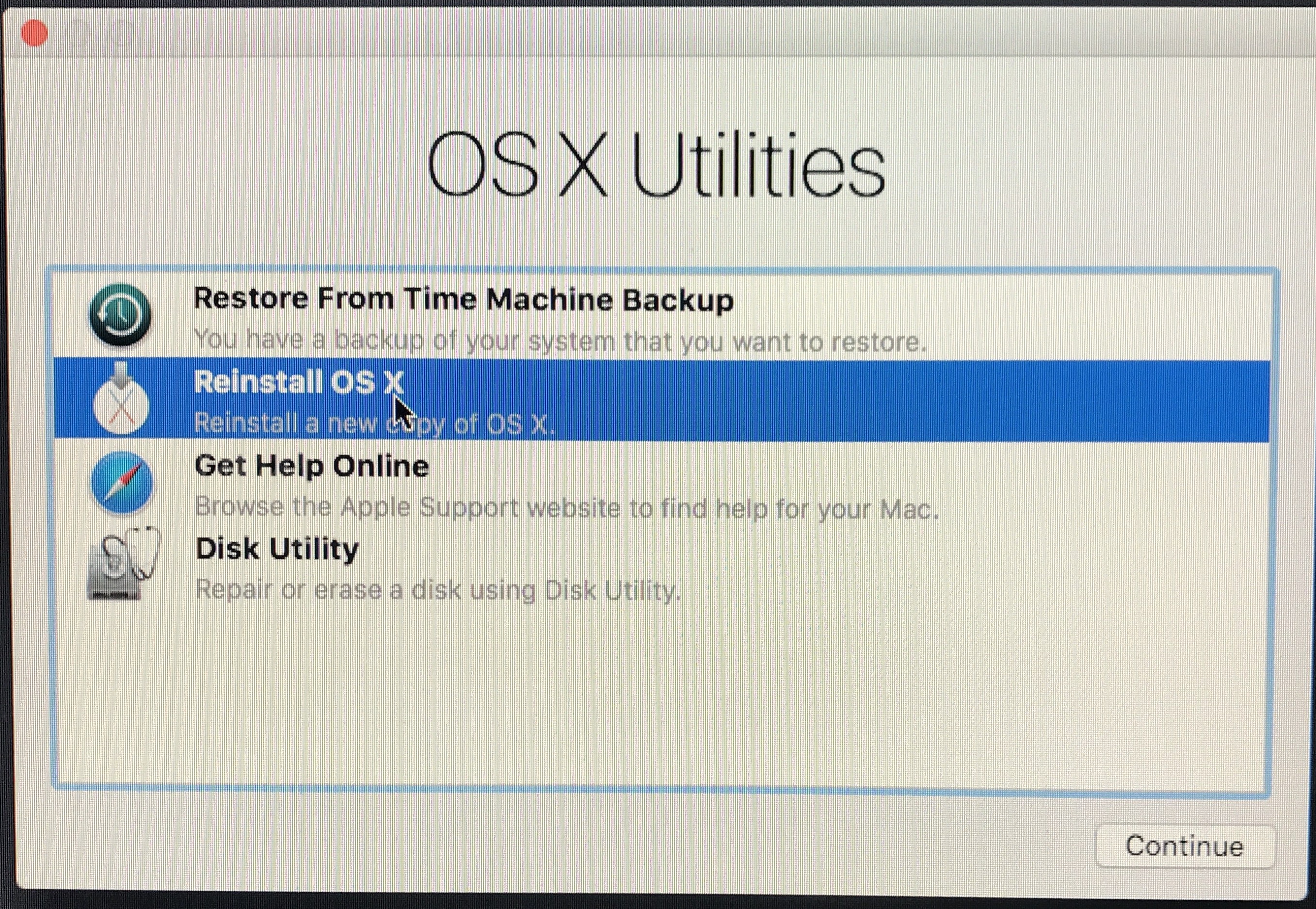 reinstalling Yosemite from recovery mode … - Apple Community