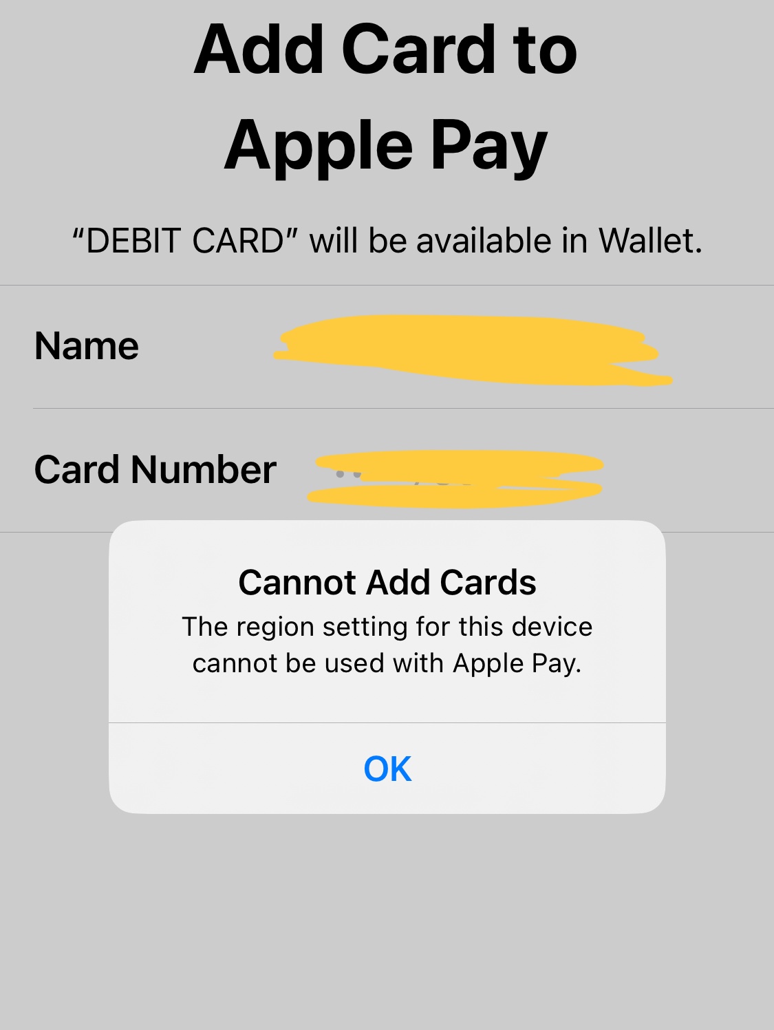 I can't add my debit card to my wallet - Apple Community