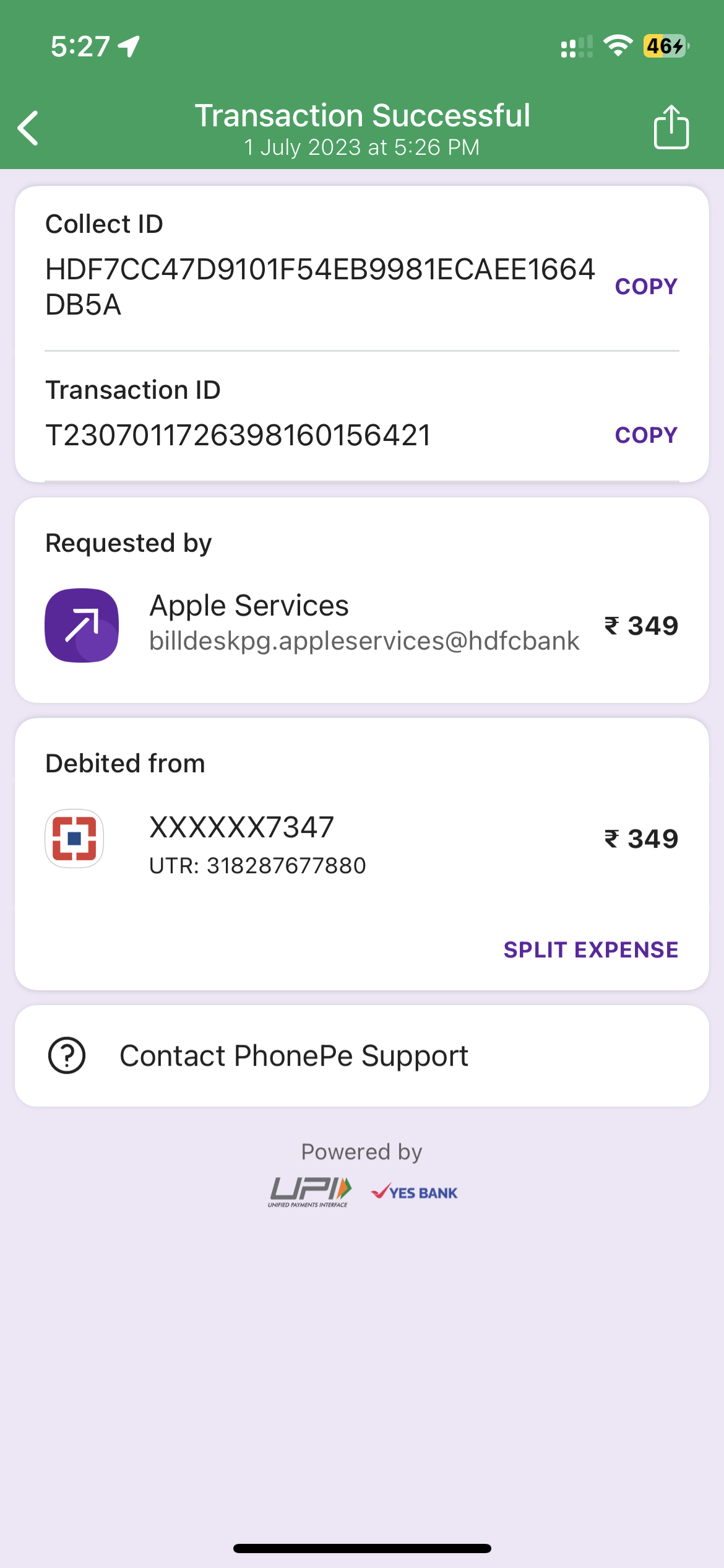 my apple id funds are showing pending aft… - Apple Community