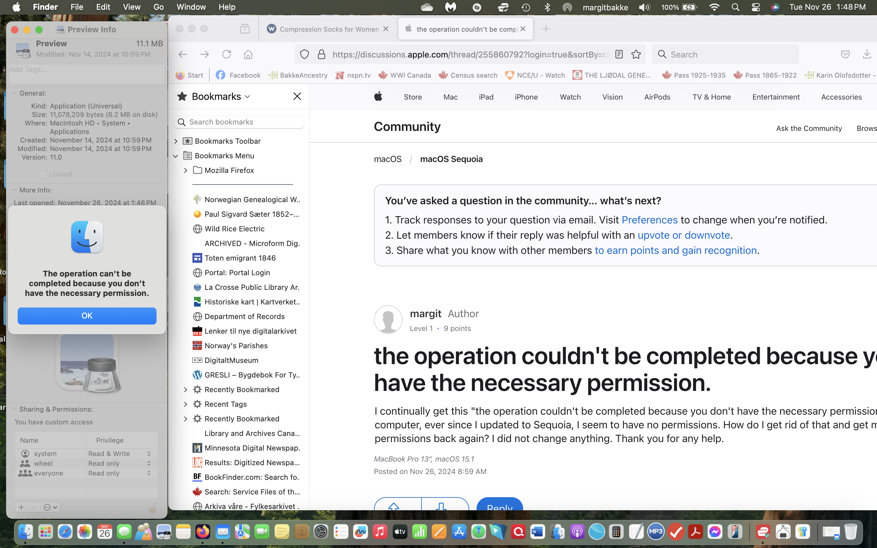 the operation couldn't be completed becau… - Apple Community