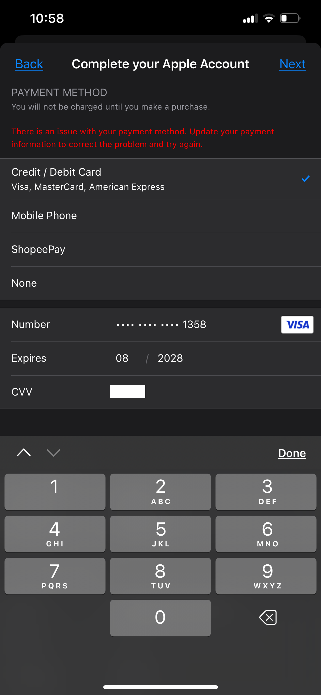 How to update my payment method in Apple … - Apple Community