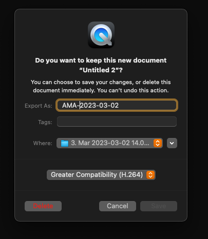 Saving edited movie files in Quicktime Pl… - Apple Community