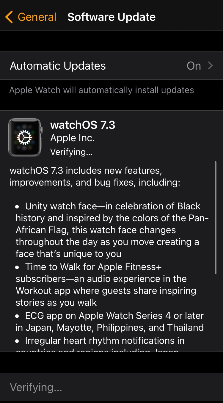Apple Watch software update stuck on veri… - Apple Community