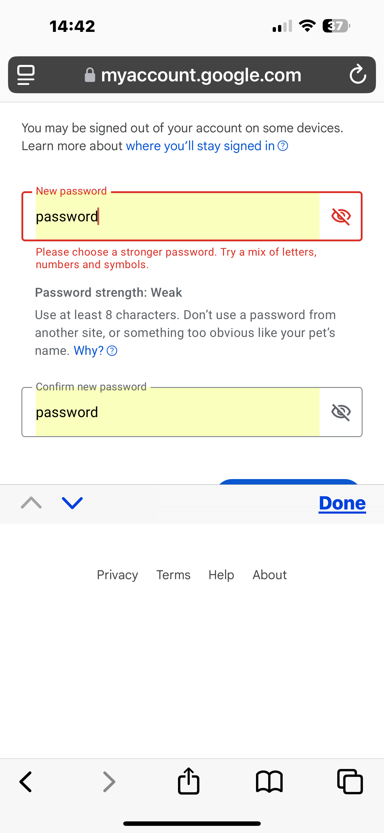 Why is my iCloud password visible when I … - Apple Community