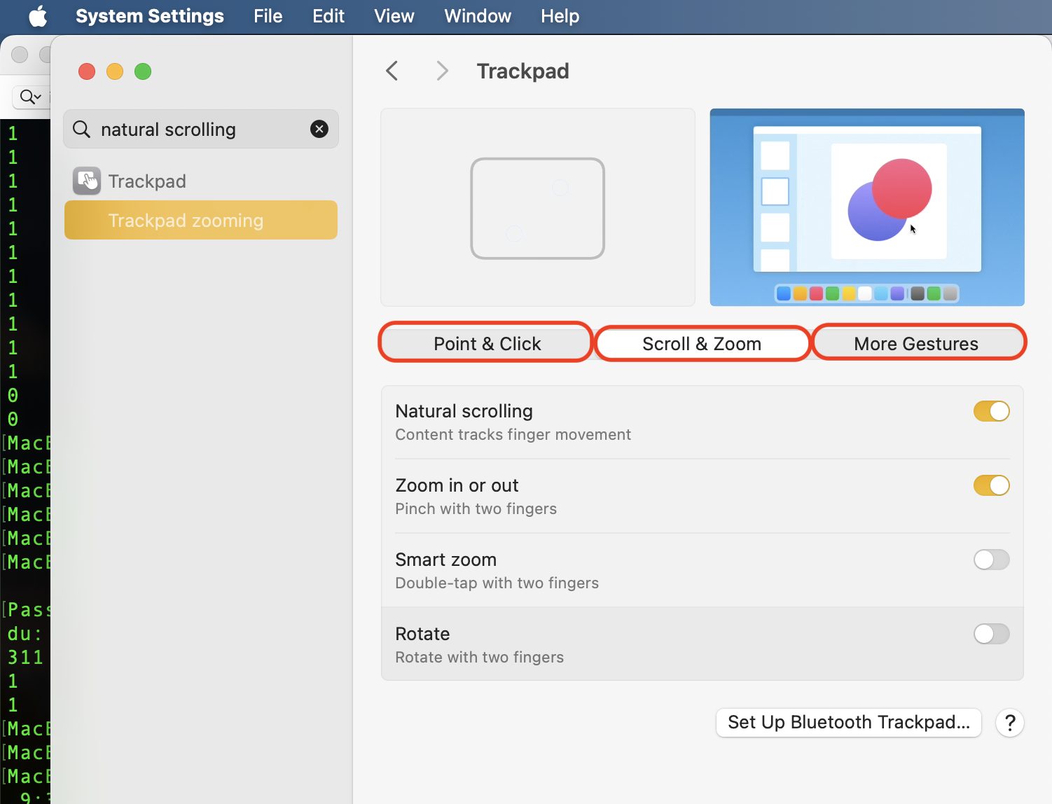 Trackpad gesture "swipe between pages" wo… - Apple Community