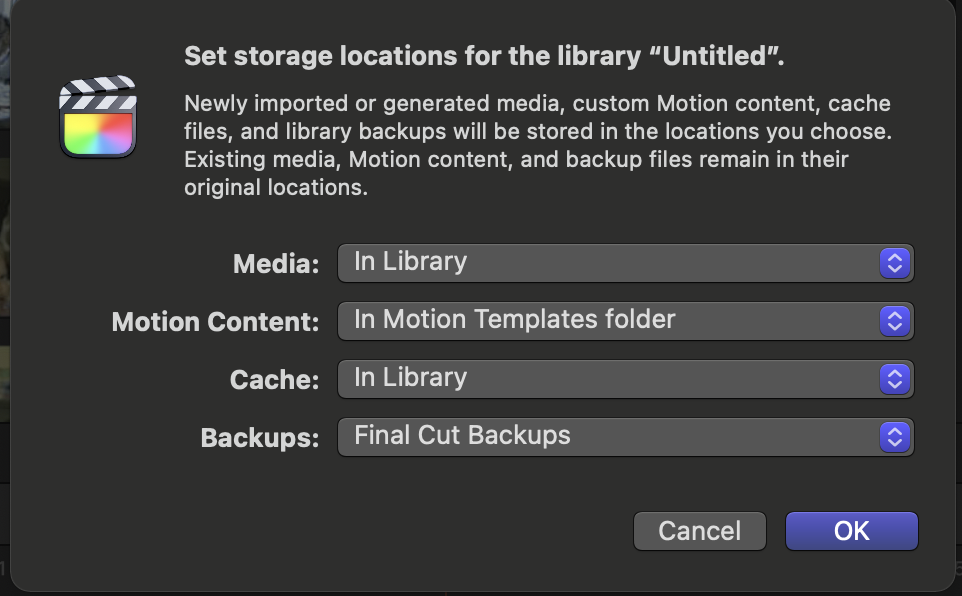 Basic Question About Final Cut Libraries … - Apple Community