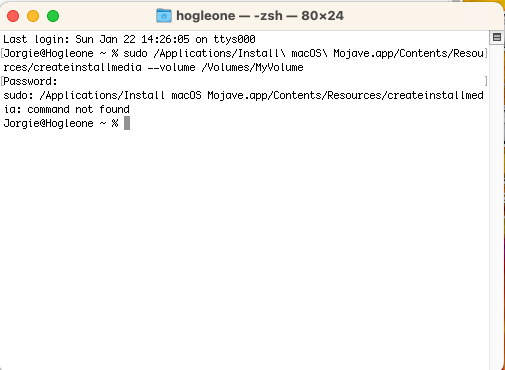 When entering the terminal command "sudo … - Apple Community